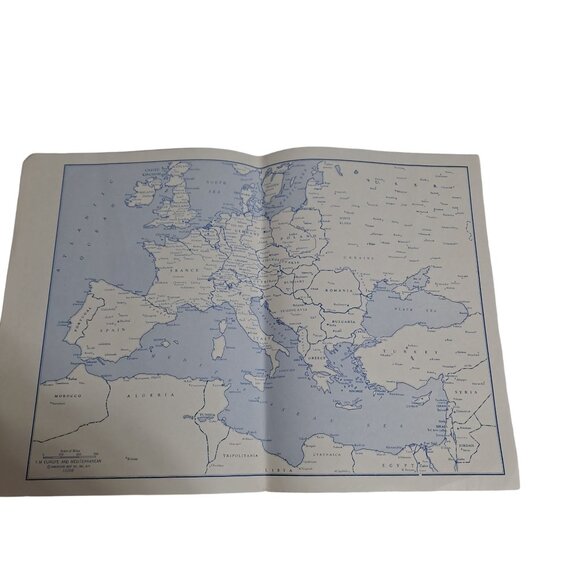 American Map Company | Art | Vintage Map Of Europe American Map Company ...